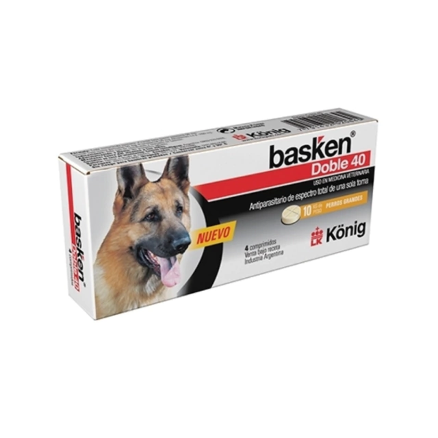 Basken doble 40 (blister por 4 comp) – Veterinaria Chilavert